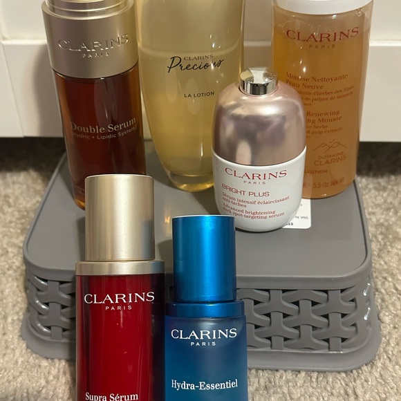 Clarins | Skincare | Clarins Red And Blue Serum Face Oil Collection ...